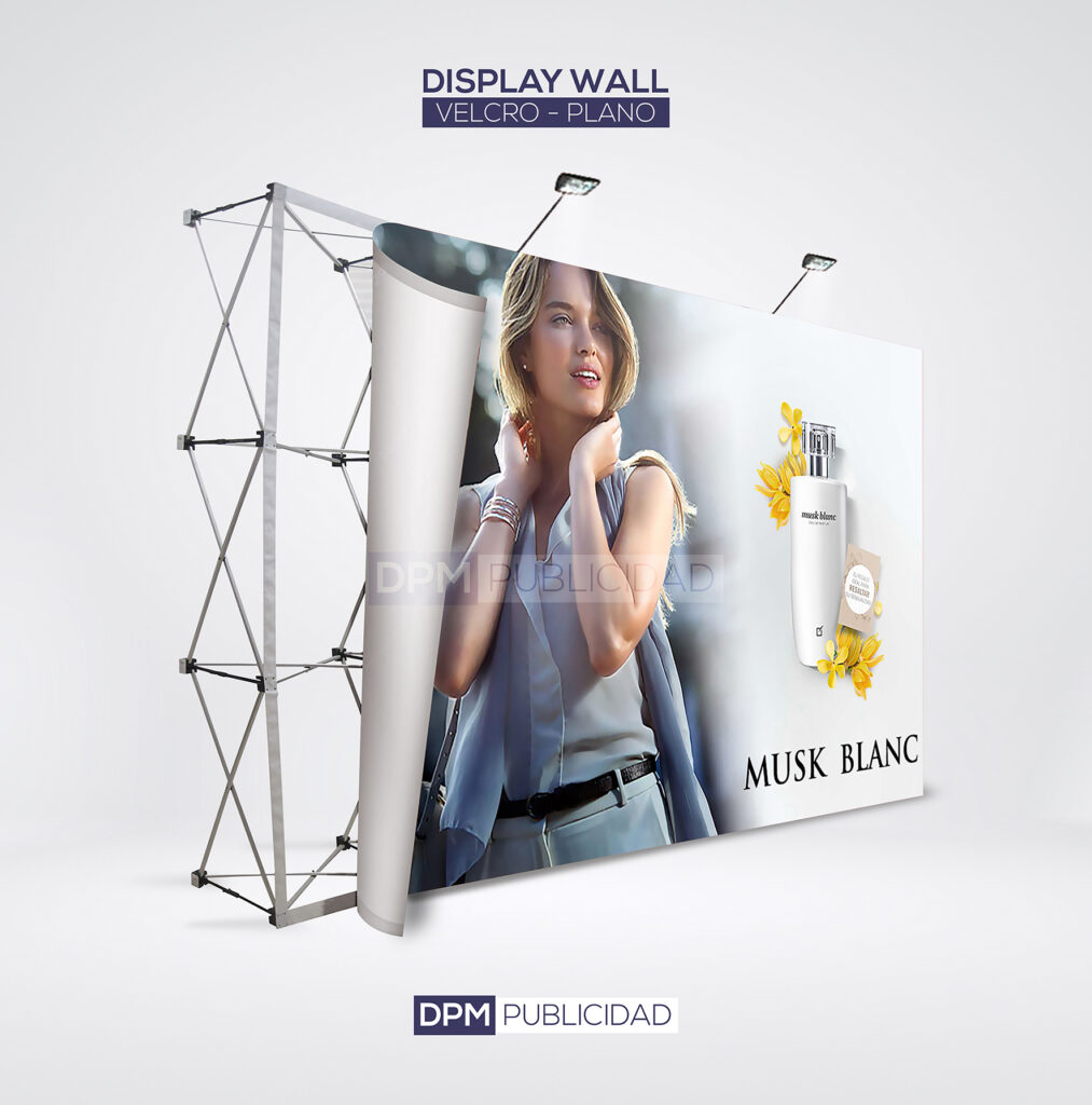 Display Wall Velcro Plano - Backin para eventos